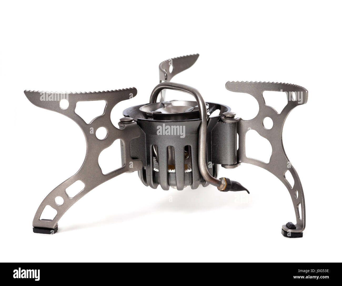Camping gas stove isolated on white background Stock Photo - Alamy
