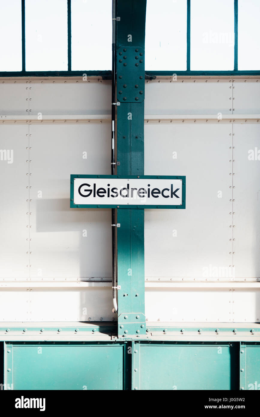 Sign in subway station Stock Photo - Alamy