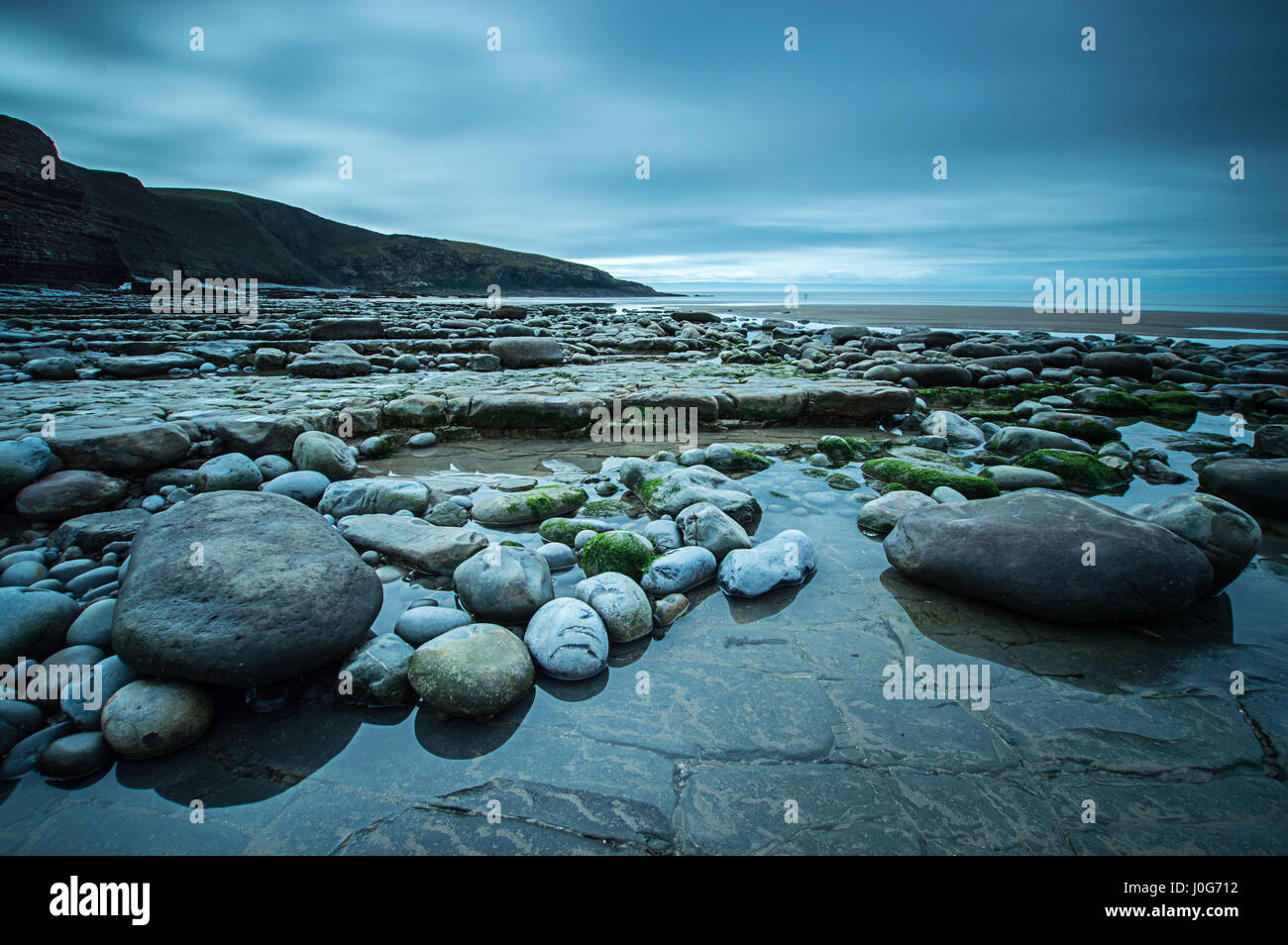 Pebbles on beach dunraven hi-res stock photography and images - Alamy