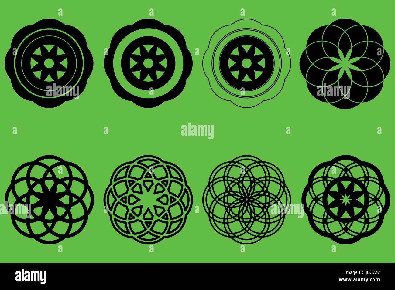 flower of life vector, set Stock Vector Image & Art - Alamy
