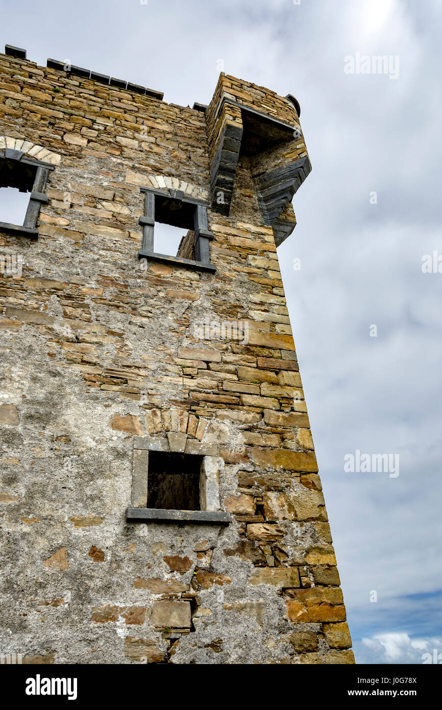 The signal tower at Mullaghtan Head, built in the early 1800s during ...
