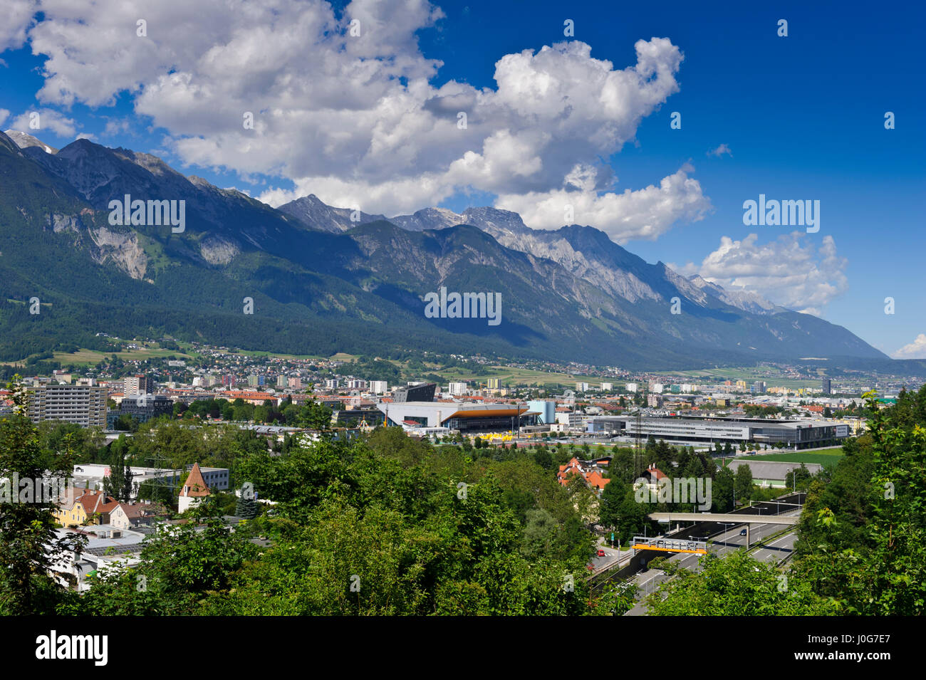 A panoramic view of Innsbruck, Tirol, Austria Stock Photo - Alamy