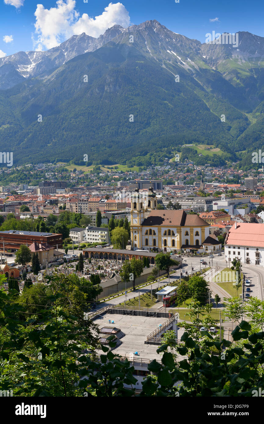 A panoramic view of Innsbruck, Tirol, Austria Stock Photo - Alamy
