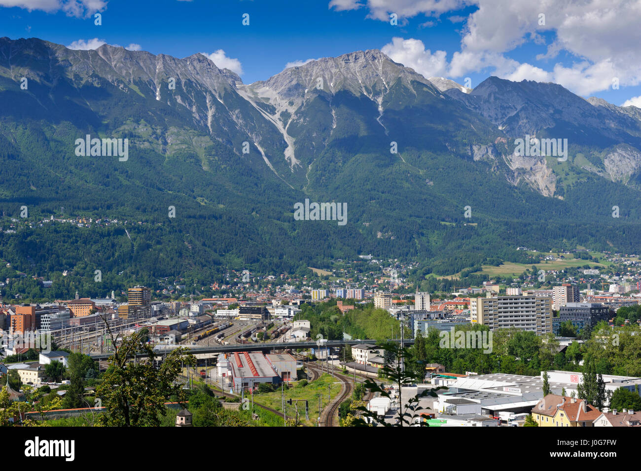 A panoramic view of Innsbruck, Tirol, Austria Stock Photo - Alamy