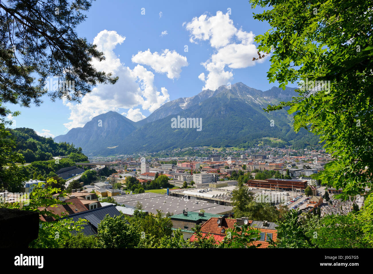 A panoramic view of Innsbruck, Tirol, Austria Stock Photo - Alamy