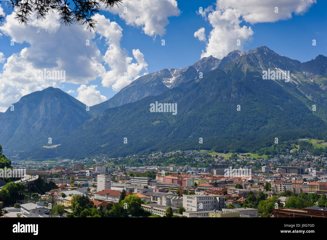 A panoramic view of Innsbruck, Tirol, Austria Stock Photo - Alamy
