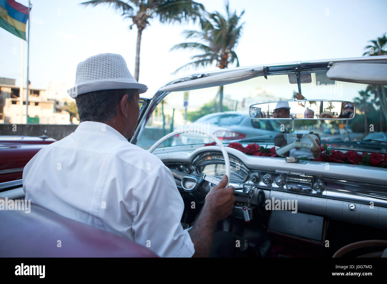 Taxi driver, Havana, Cuba Stock Photo - Alamy