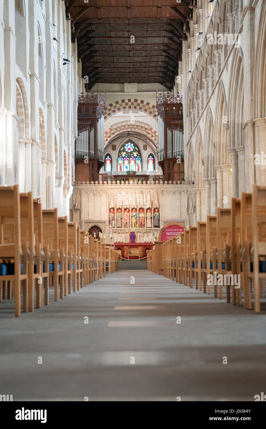 interior of a large cathedral Stock Photo - Alamy