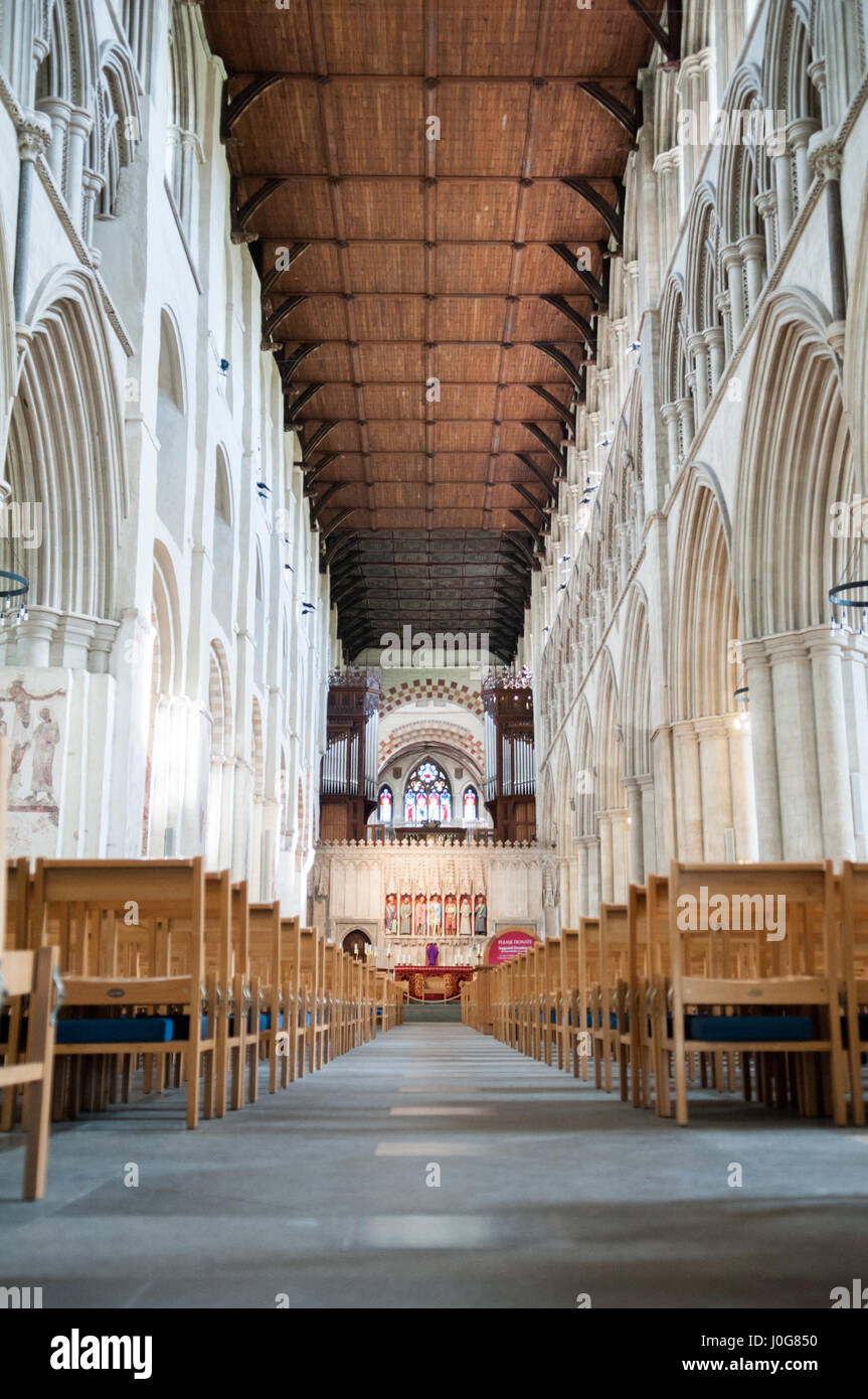 interior of a large cathedral Stock Photo - Alamy