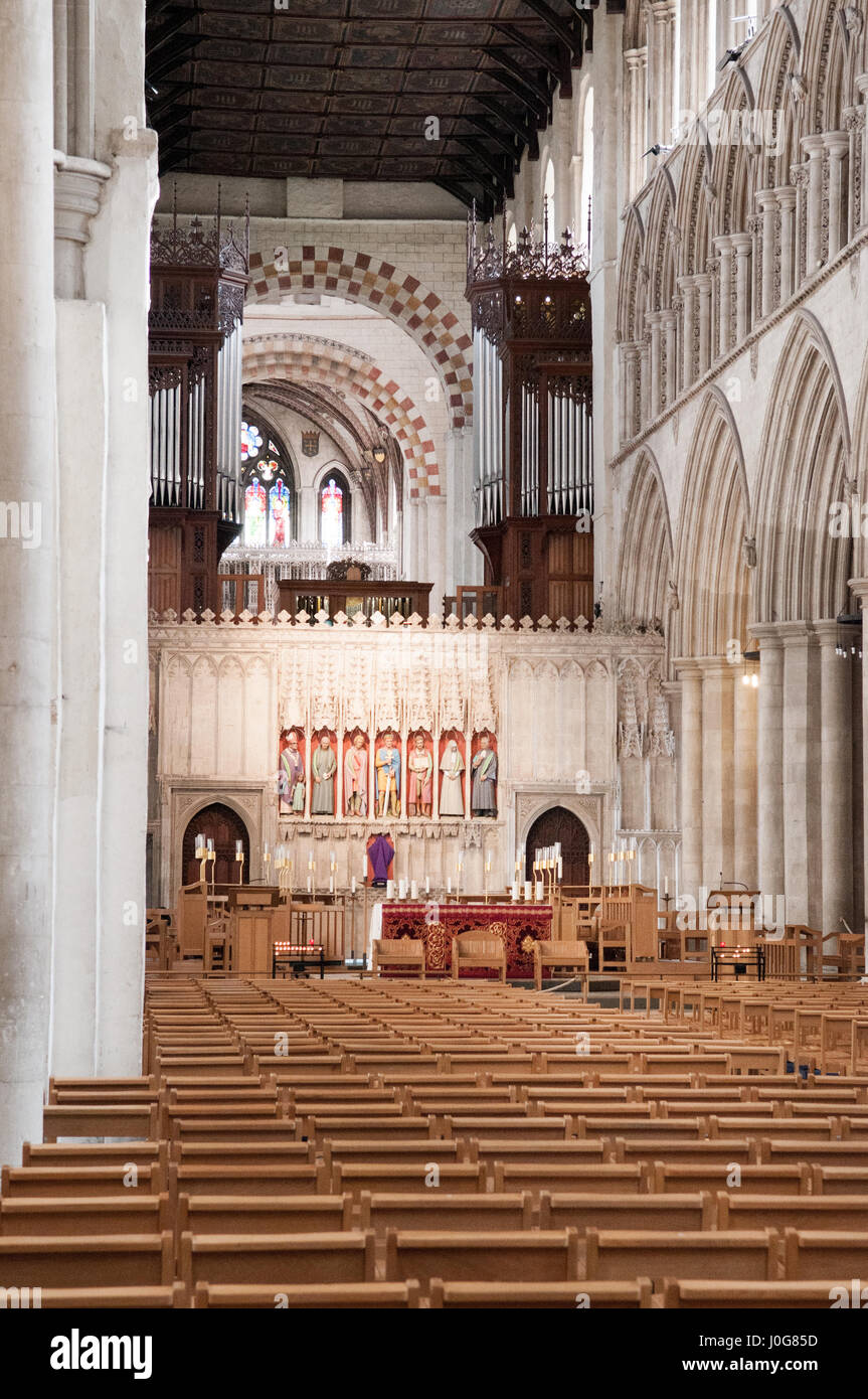 interior of a large cathedral Stock Photo - Alamy