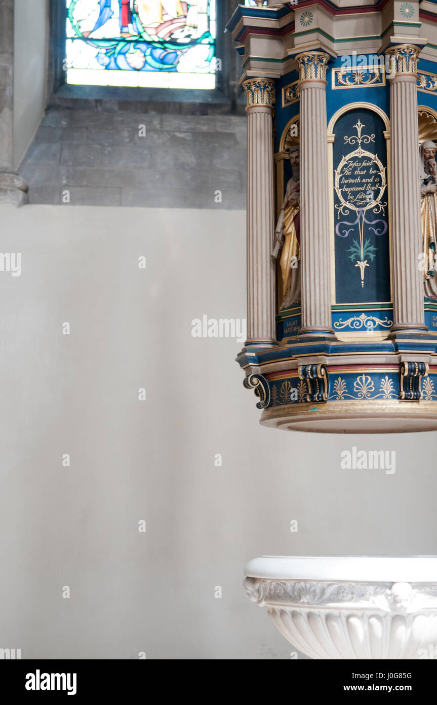 Church font close up hi-res stock photography and images - Alamy