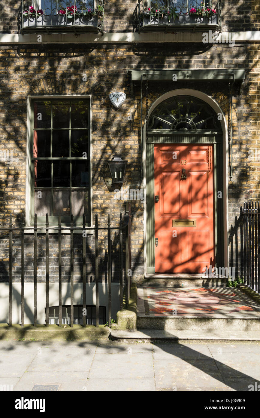 A colourful door on Doughty Street, London WC1, UK Stock Photo - Alamy