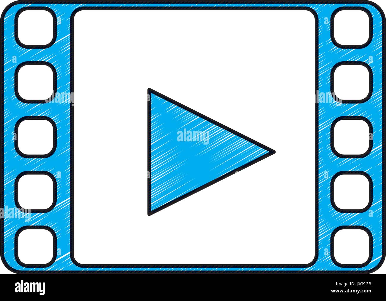 Blue video chat button Stock Vector Images - Alamy