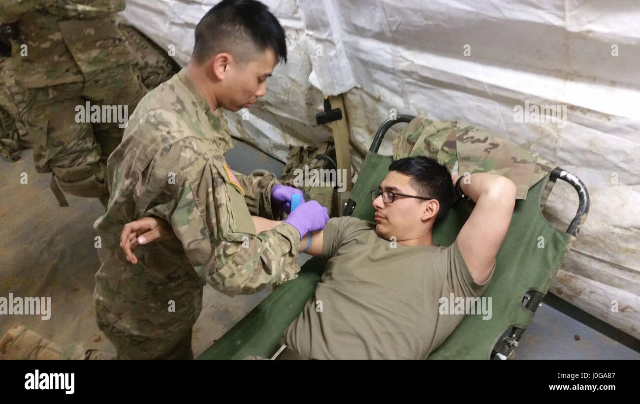 U.S. Army Spc. Gary Tran, medical personnel, C Troop, Regimental ...