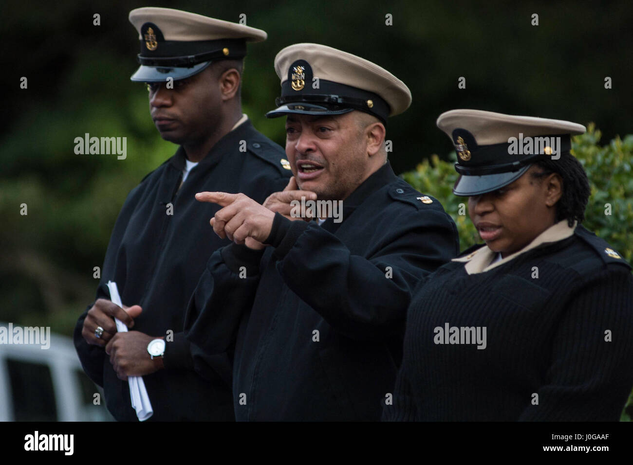 Chief petty officers from the U.S. 7th Fleet and USS Blue Ridge conduct ...