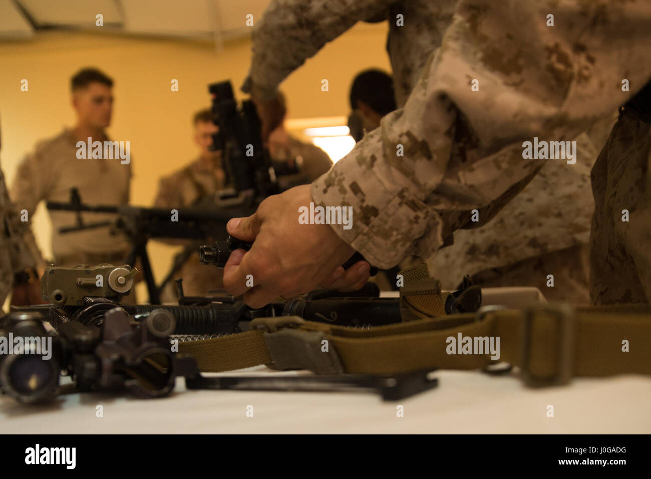Sgt. Andy Moreno, a section leader with Weapons Company, 3rd Battalion ...