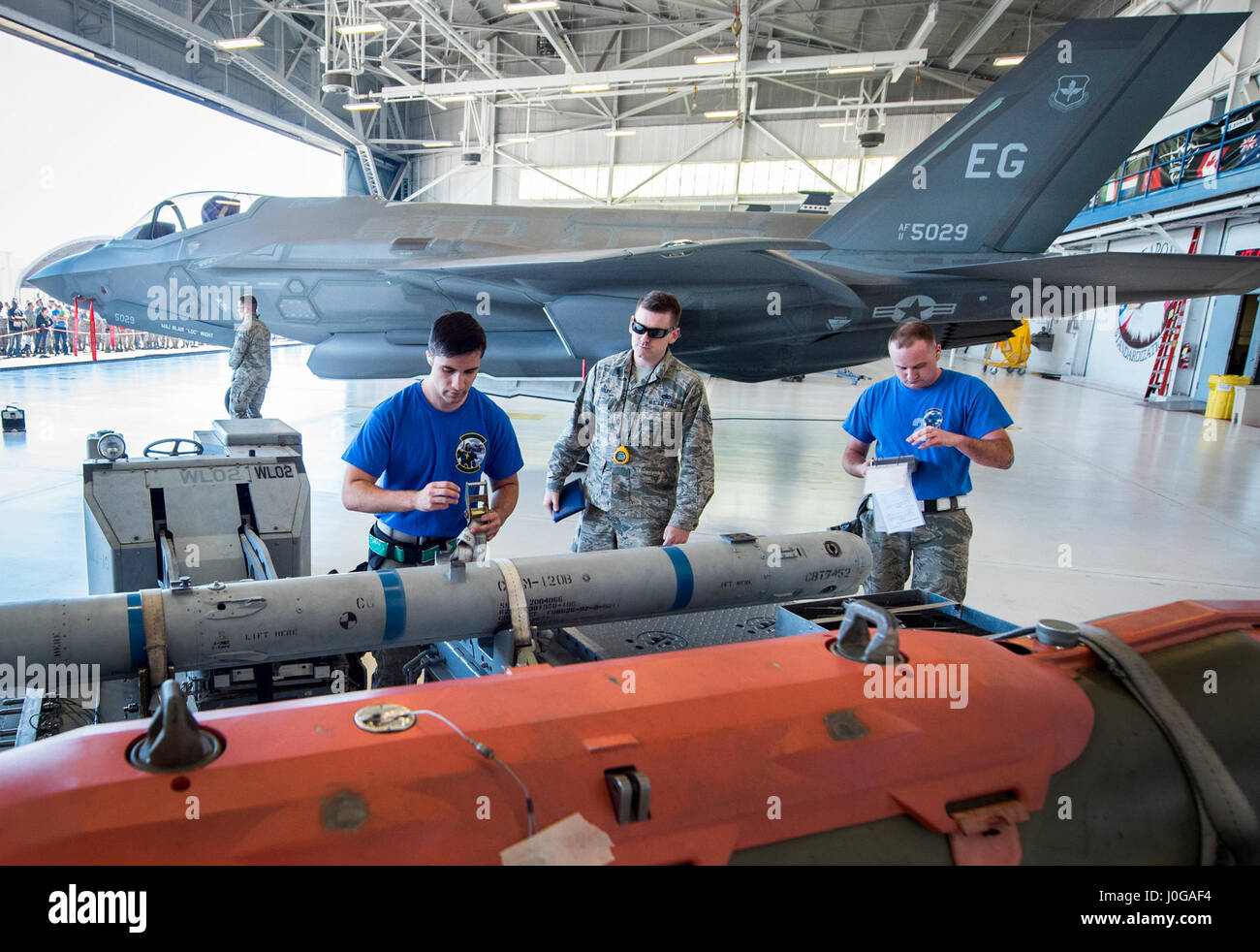 The 96th Aircraft Maintenance Squadron Blue team begins the preparation ...