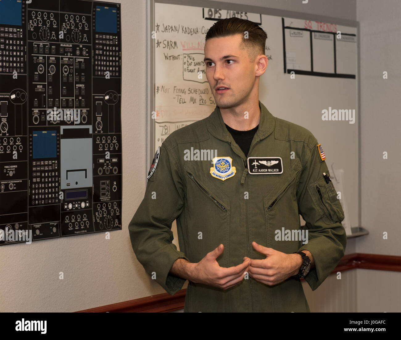 U.S. Air Force Airman 1st Class Aaron Walker, 22nd Airlift Squadron ...