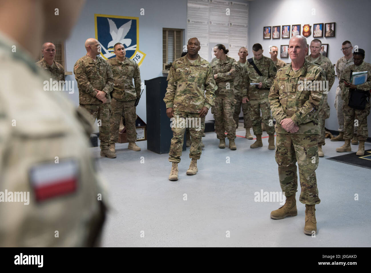 U.S. Air Force Vice Chief of Staff Gen. Stephen Wilson (right) and ...