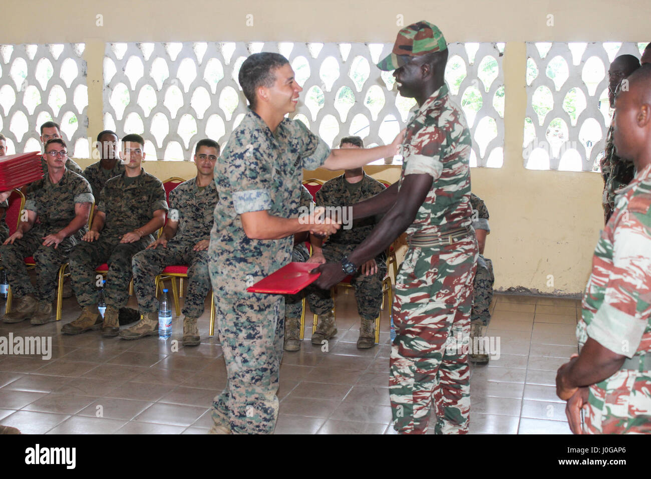 Pvt. Angel Gonzales, a rifleman with Special Purpose Marine Air-Ground ...