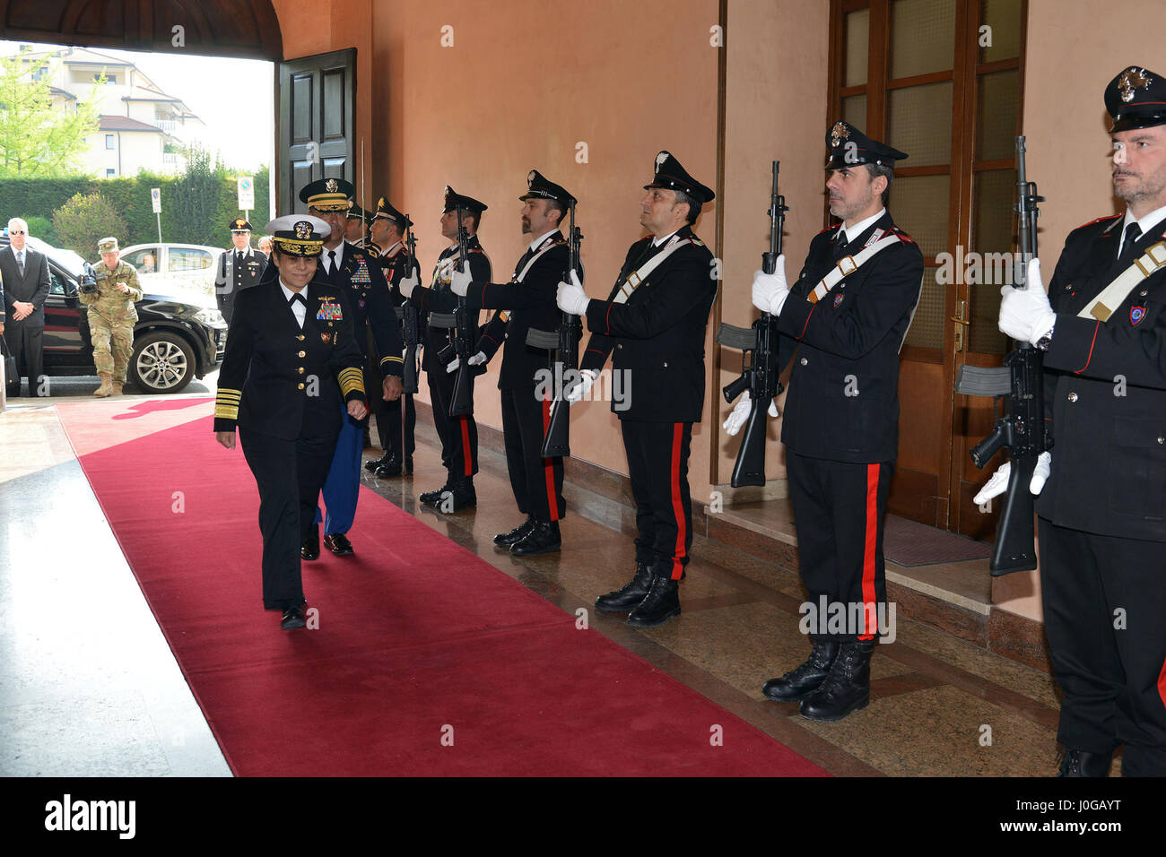 Admiral Michelle Howard (left), NATO JFC-Naples Commander, and U.S ...