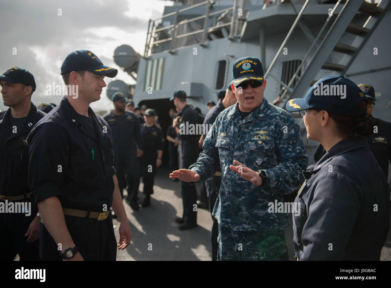 170411-N-QE566-004 Captain Joe Ring, deputy commodore of Commander ...