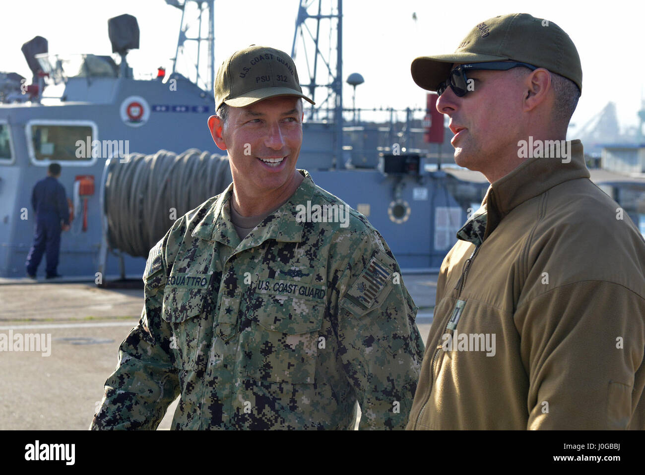 U.S. Coast Guard Rear Adm. Pat DeQuattro, deputy commander, Coast Guard ...
