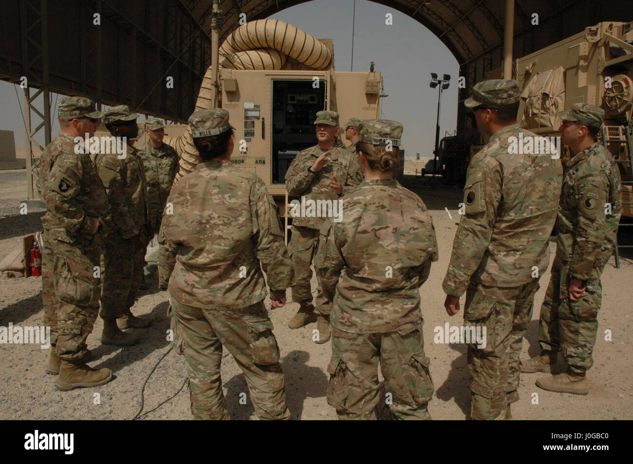 Soldiers of Task Force Spartan tour the Patriot Missile Air Defense ...