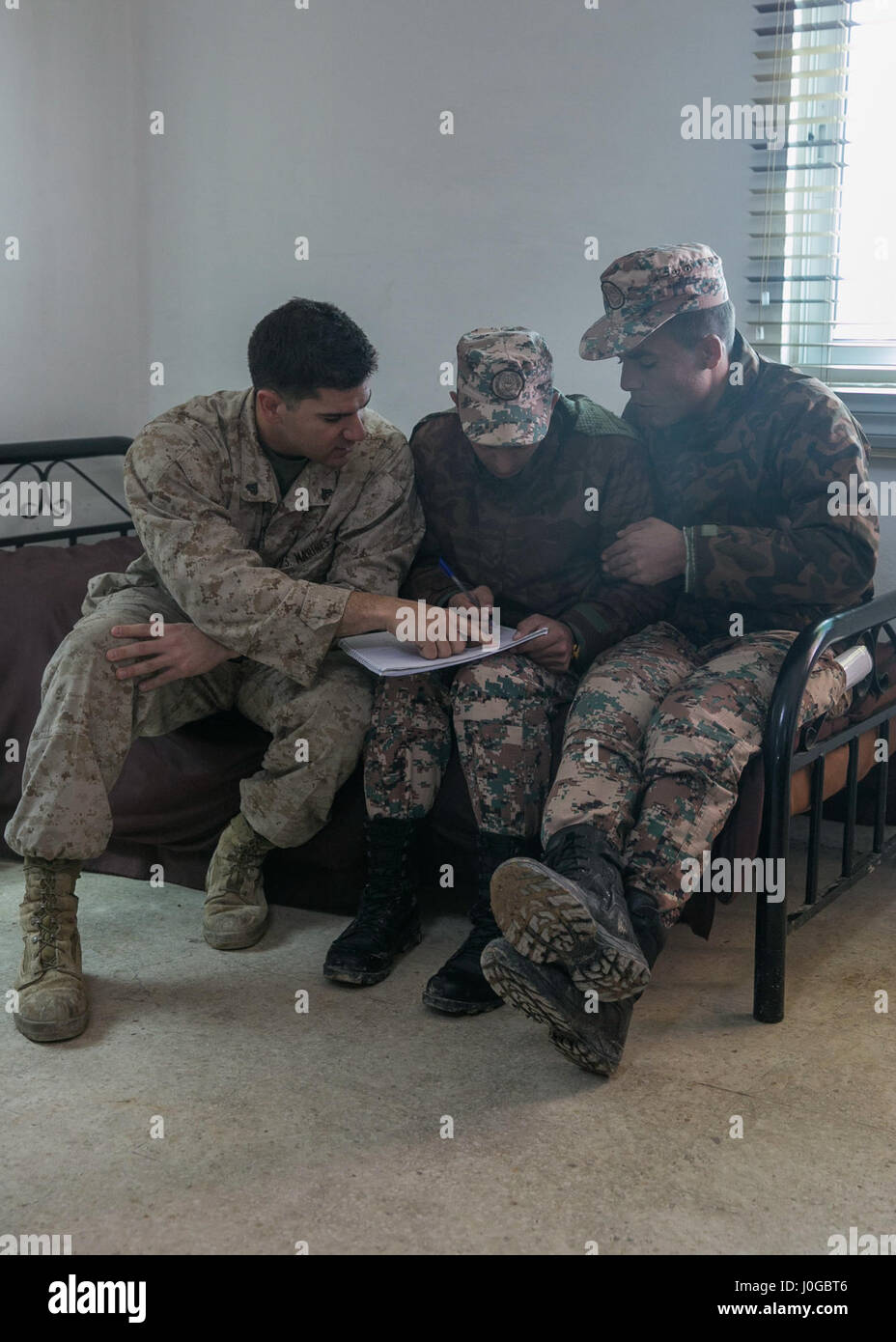 U.S. Marine Cpl. Cameron Joseph, a forward observer with 4th Air/Naval ...