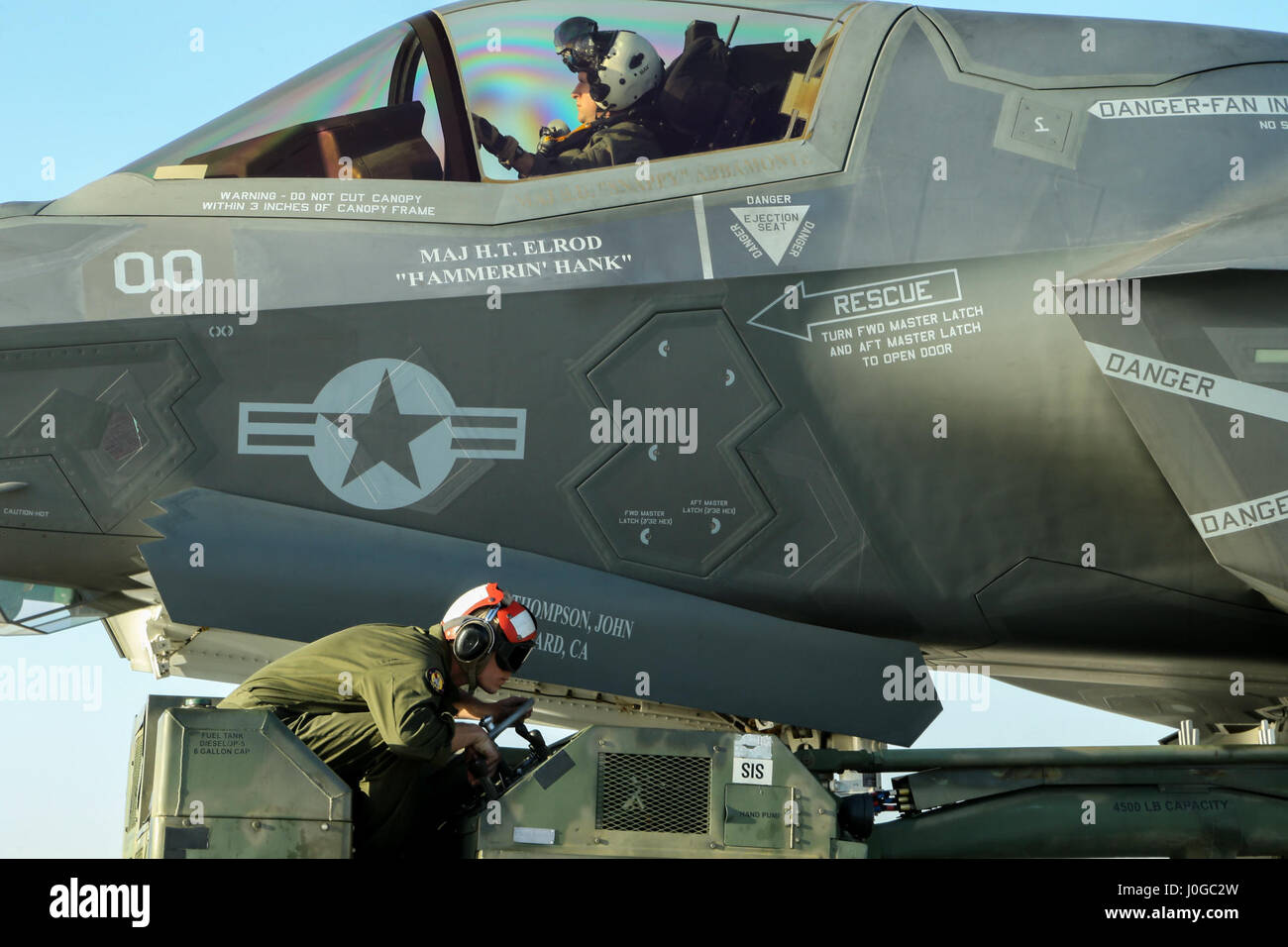 U.S. Marines with Marine Fighter Attack Squadron 211 (VMFA-211) and U.S ...