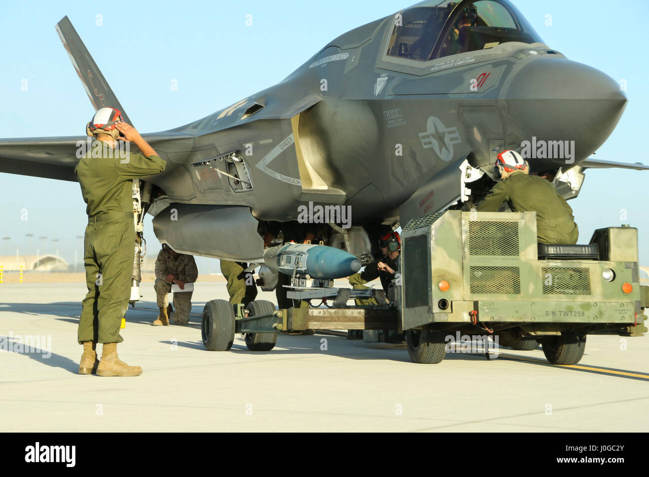U.S. Marines with Marine Fighter Attack Squadron 211 (VMFA-211) and U.S ...