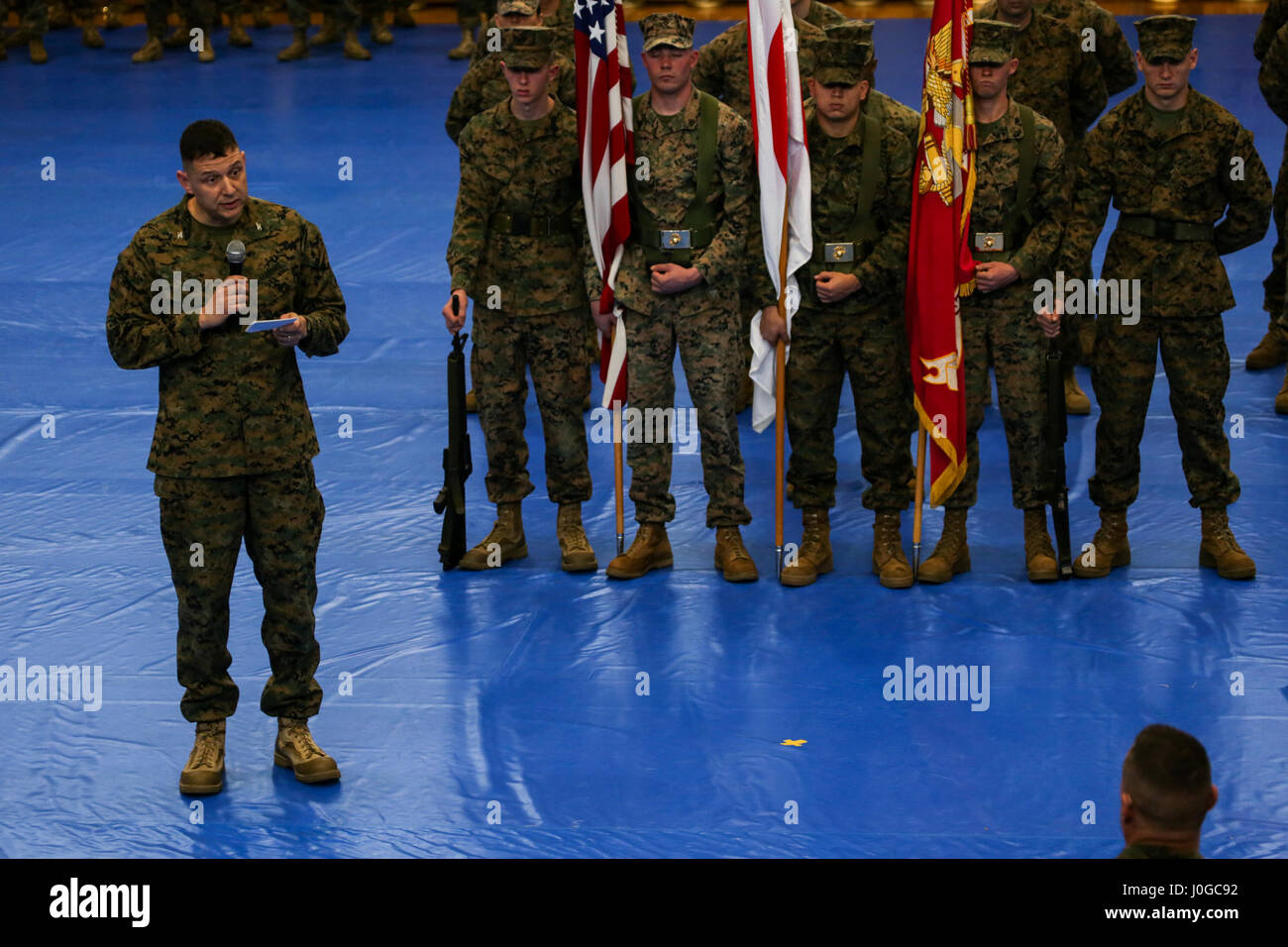 U.S. Marine Corps Col. Christopher R. Escamilla, commanding officer of ...