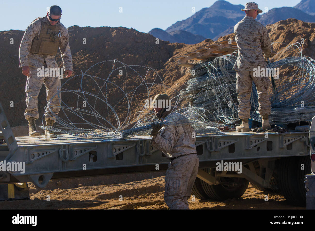 Marines with Marine Wing Support Squadron 372, Marine Aircraft Group 39 ...