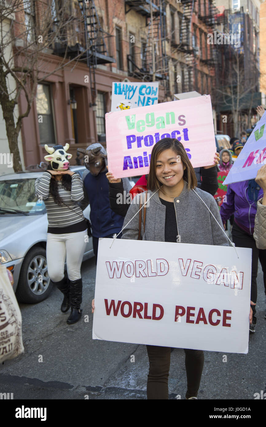 10th Annual Veggie Pride Parade marches through Greenwich Village in NY ...