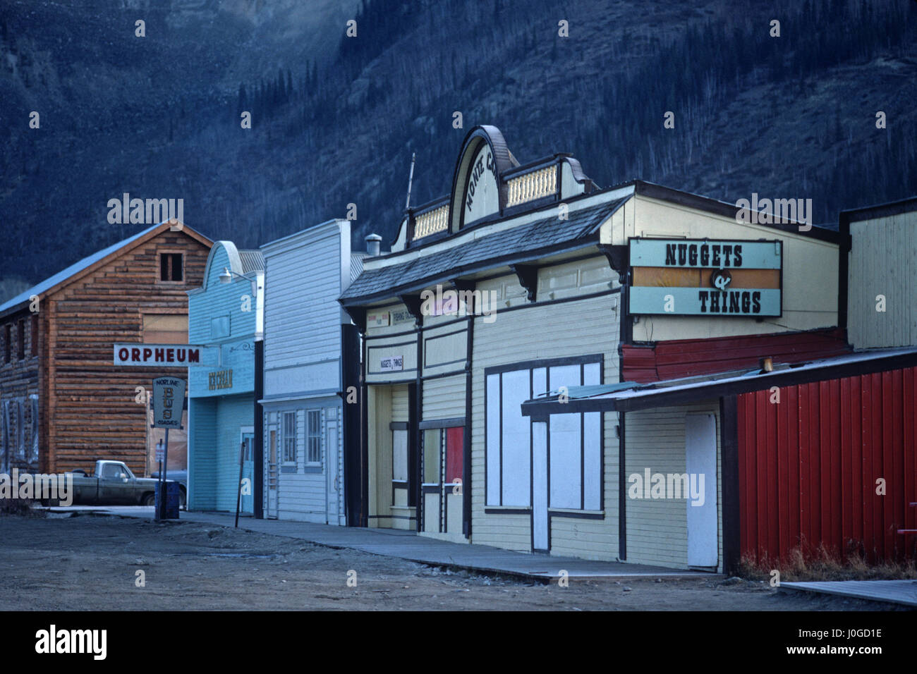 Dawson City is a town on the Yukon River in the Yukon Territories ...