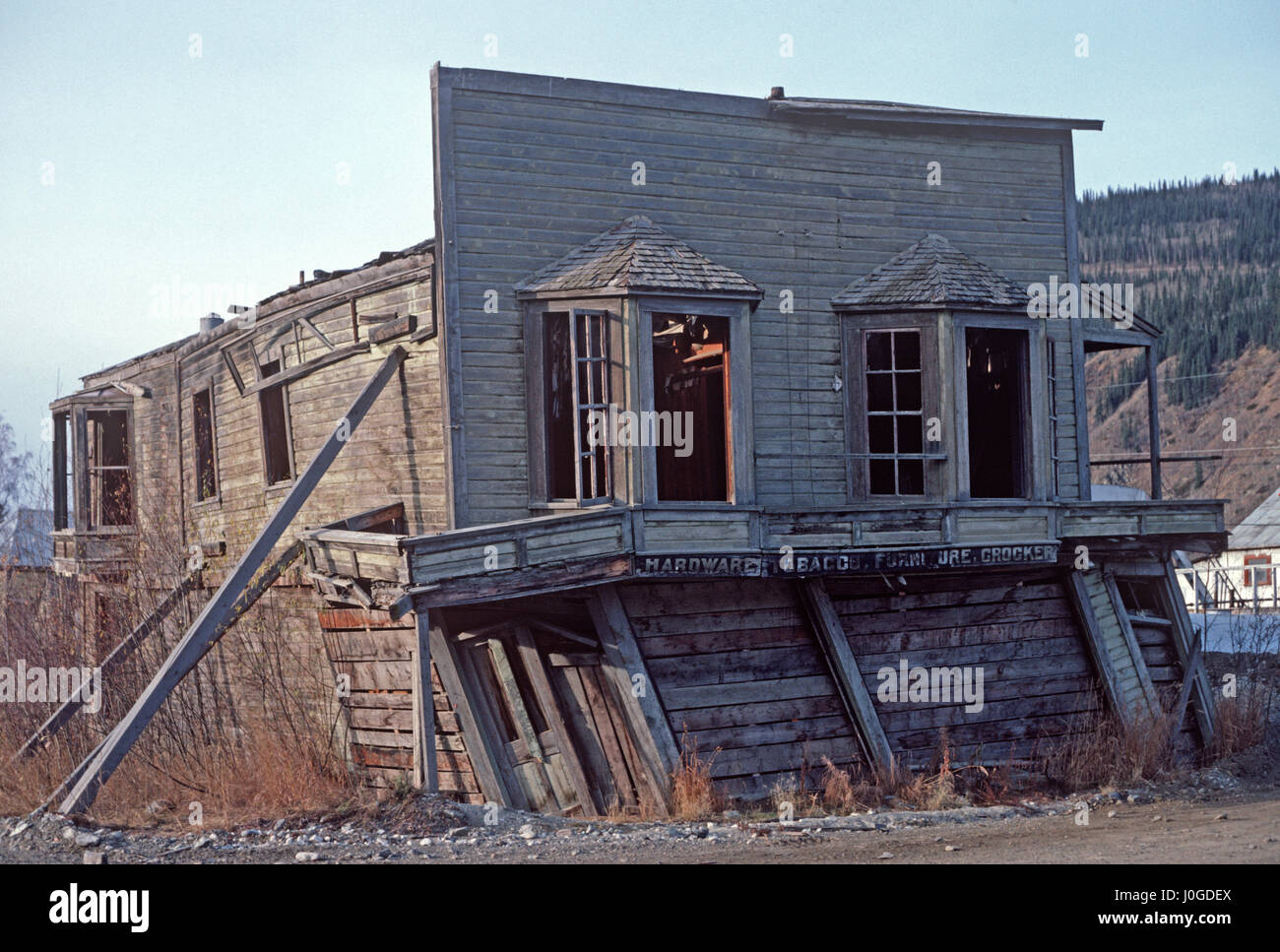 Dawson City is a town on the Yukon River in the Yukon Territories ...