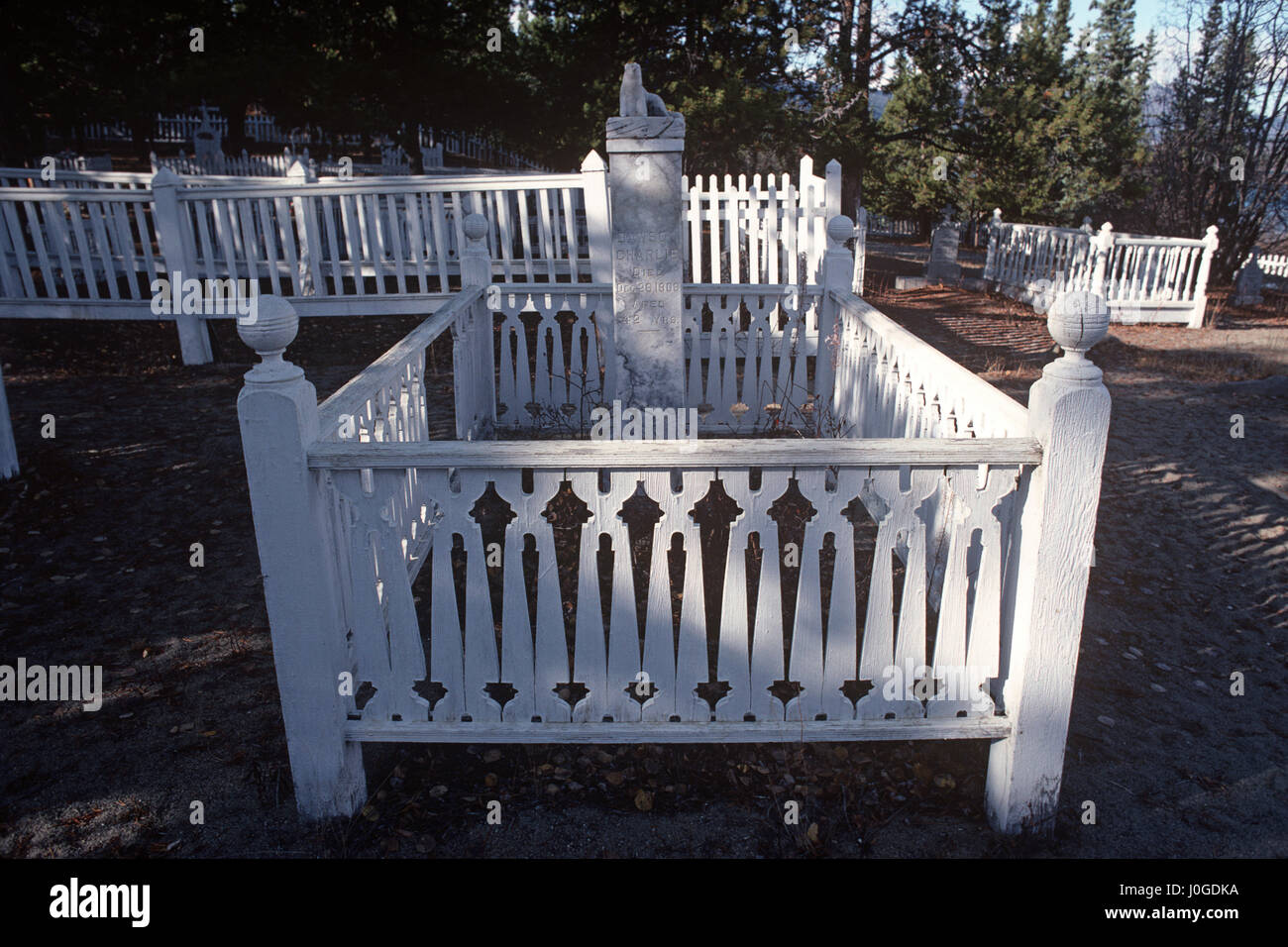 Old Indian, Tagish First Nation cemetery, Carcross, Yukon Territories ...