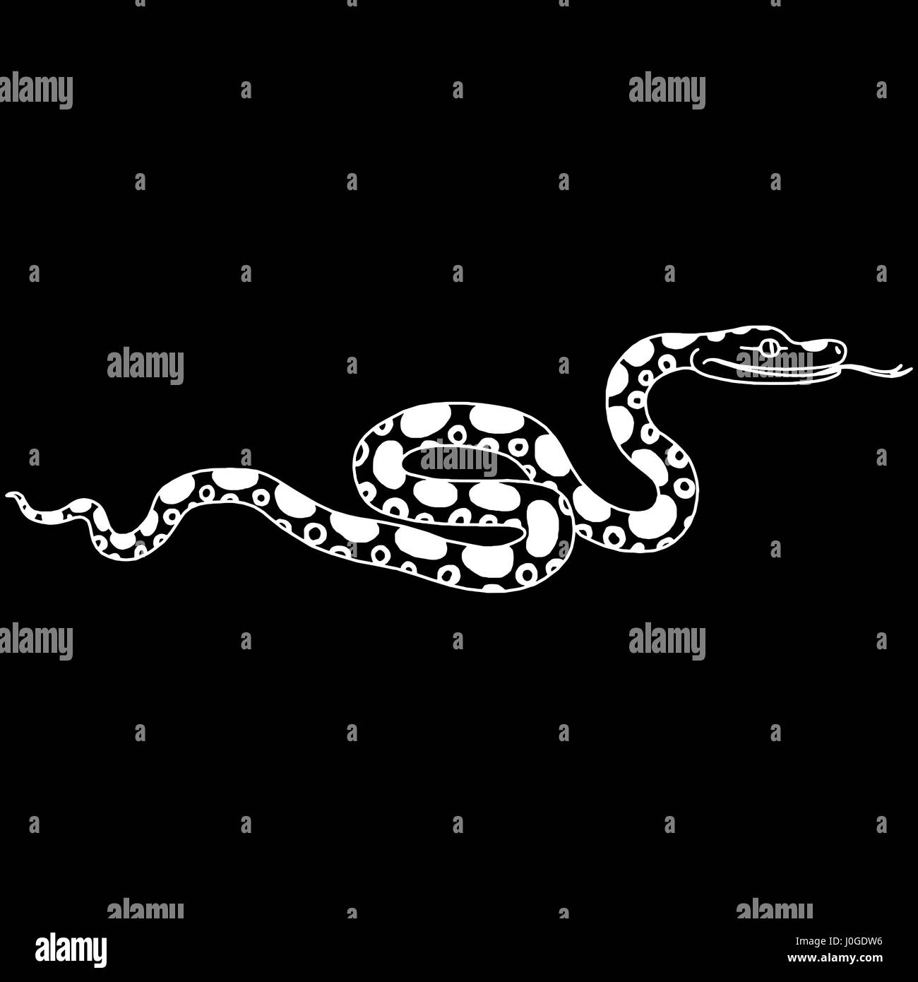 Snake reptile animal amphibian Black and White Stock Photos & Images ...