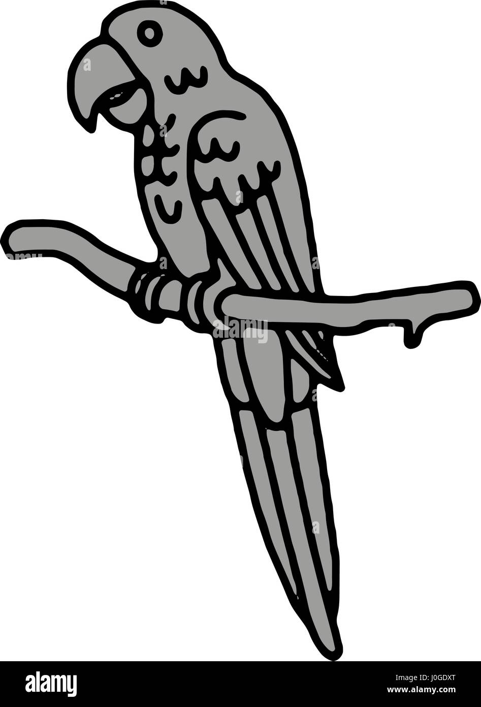 Ara parrot macaw flying graphic Cut Out Stock Images & Pictures - Alamy