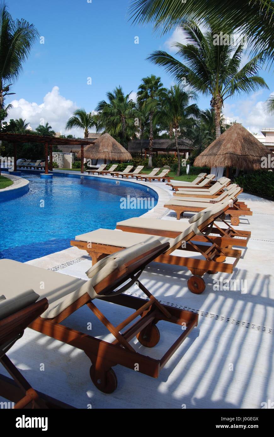 Sitting Pool Side Stock Photo - Alamy