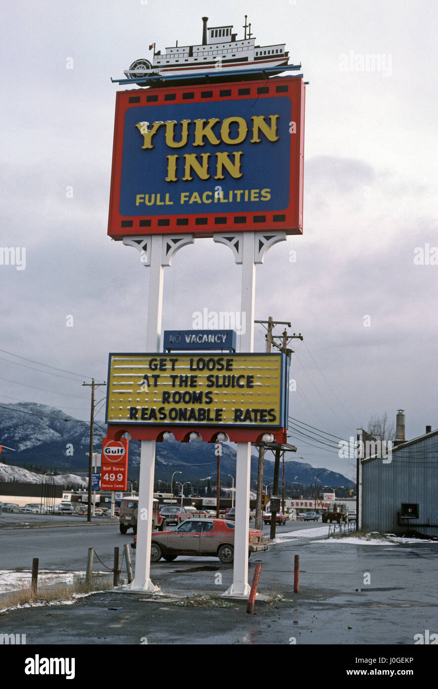 Yukon Hotel in Whitehors, capital of northwest CanadaÕs Yukon territory ...