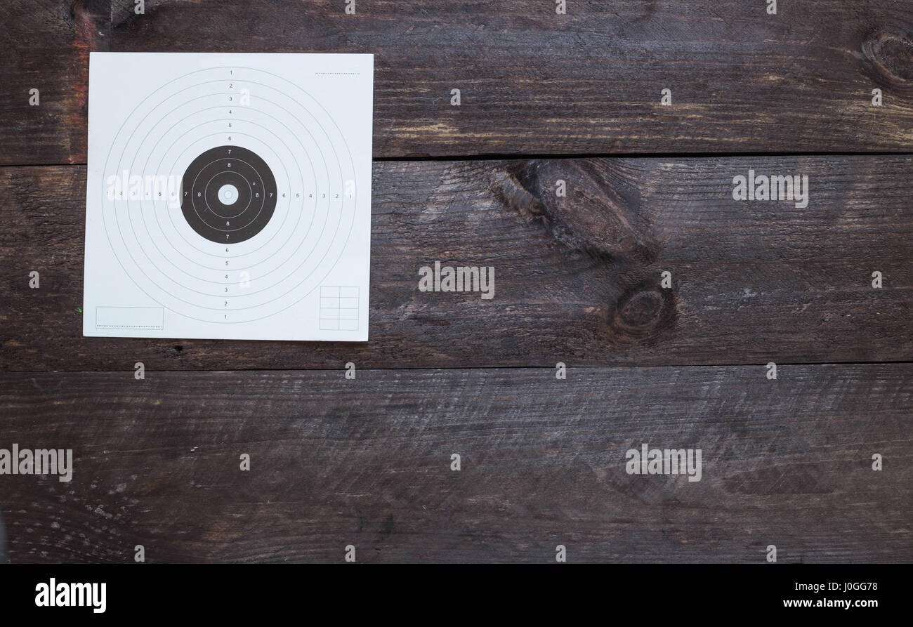 Shooting range shield with place for a text Stock Photo - Alamy