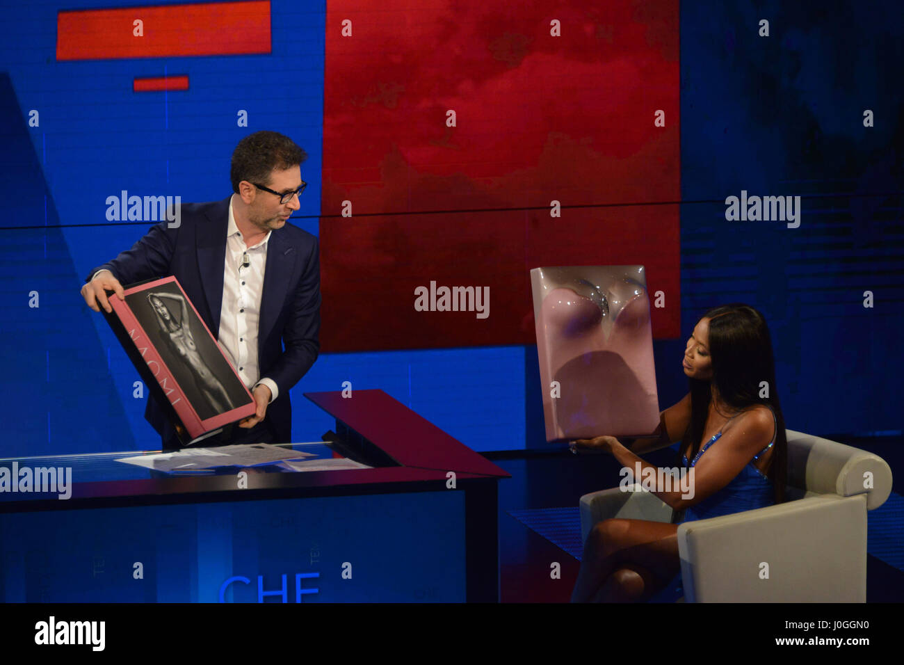 Naomi Campbell, a guest on Italian talk show 'Che tempo che fa ...