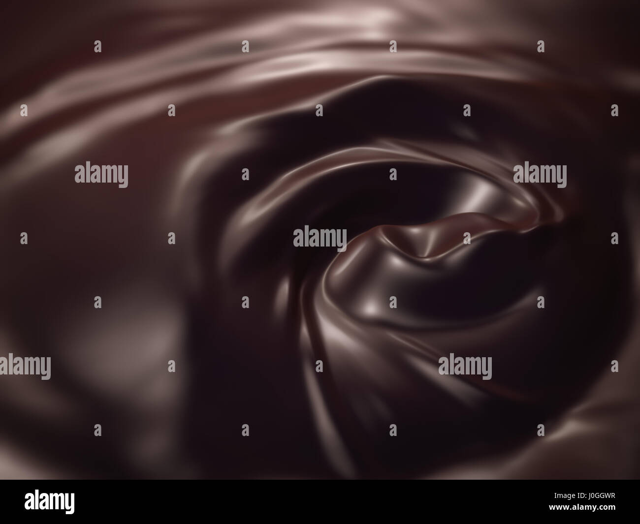 Liquid dark chocolate swirl, abstract background Stock Photo - Alamy