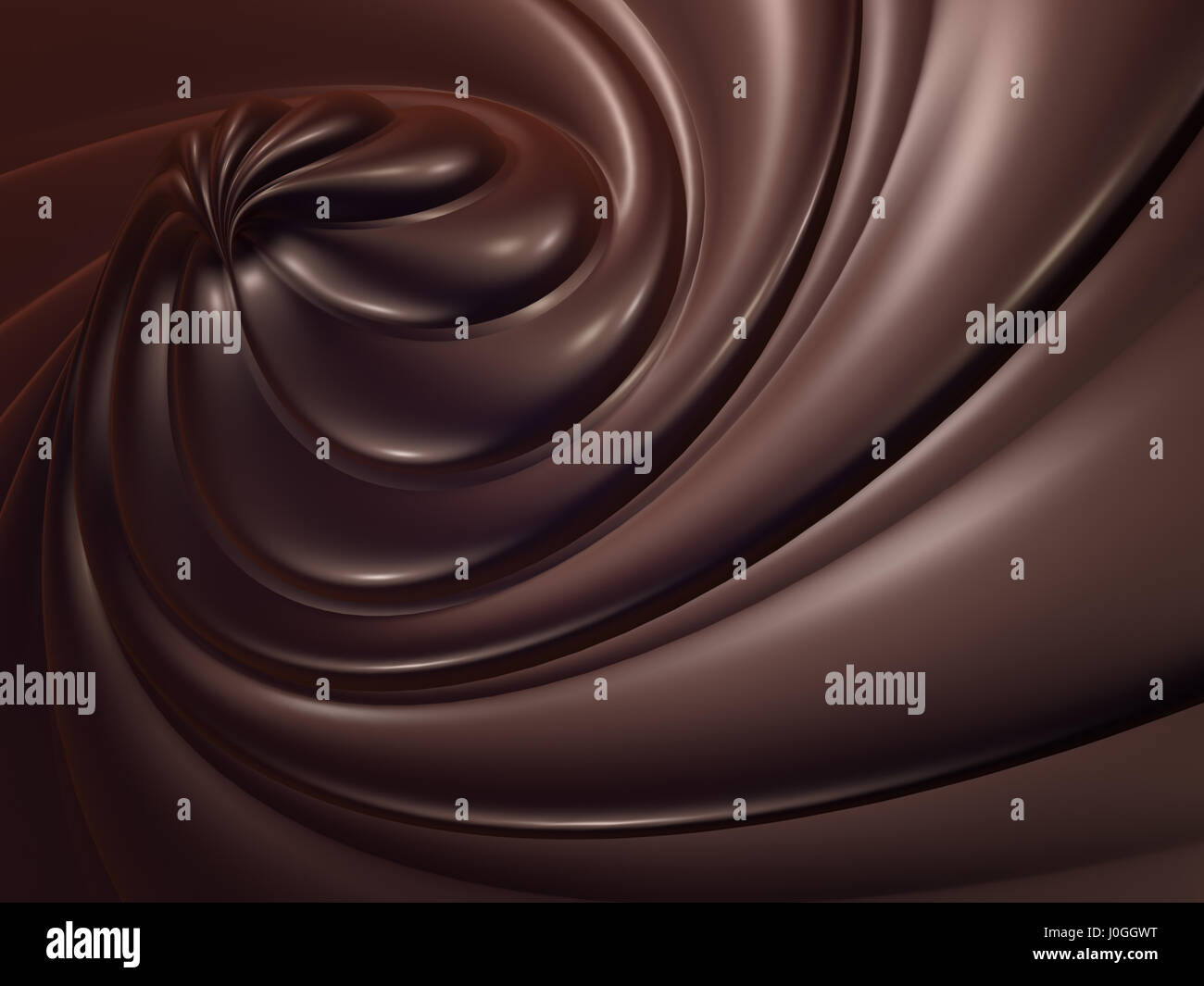 Liquid dark chocolate swirl, abstract background Stock Photo - Alamy