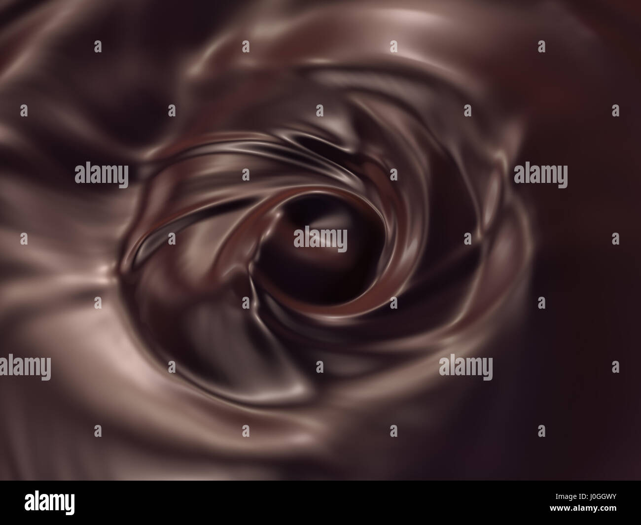 Liquid dark chocolate swirl, abstract background Stock Photo - Alamy
