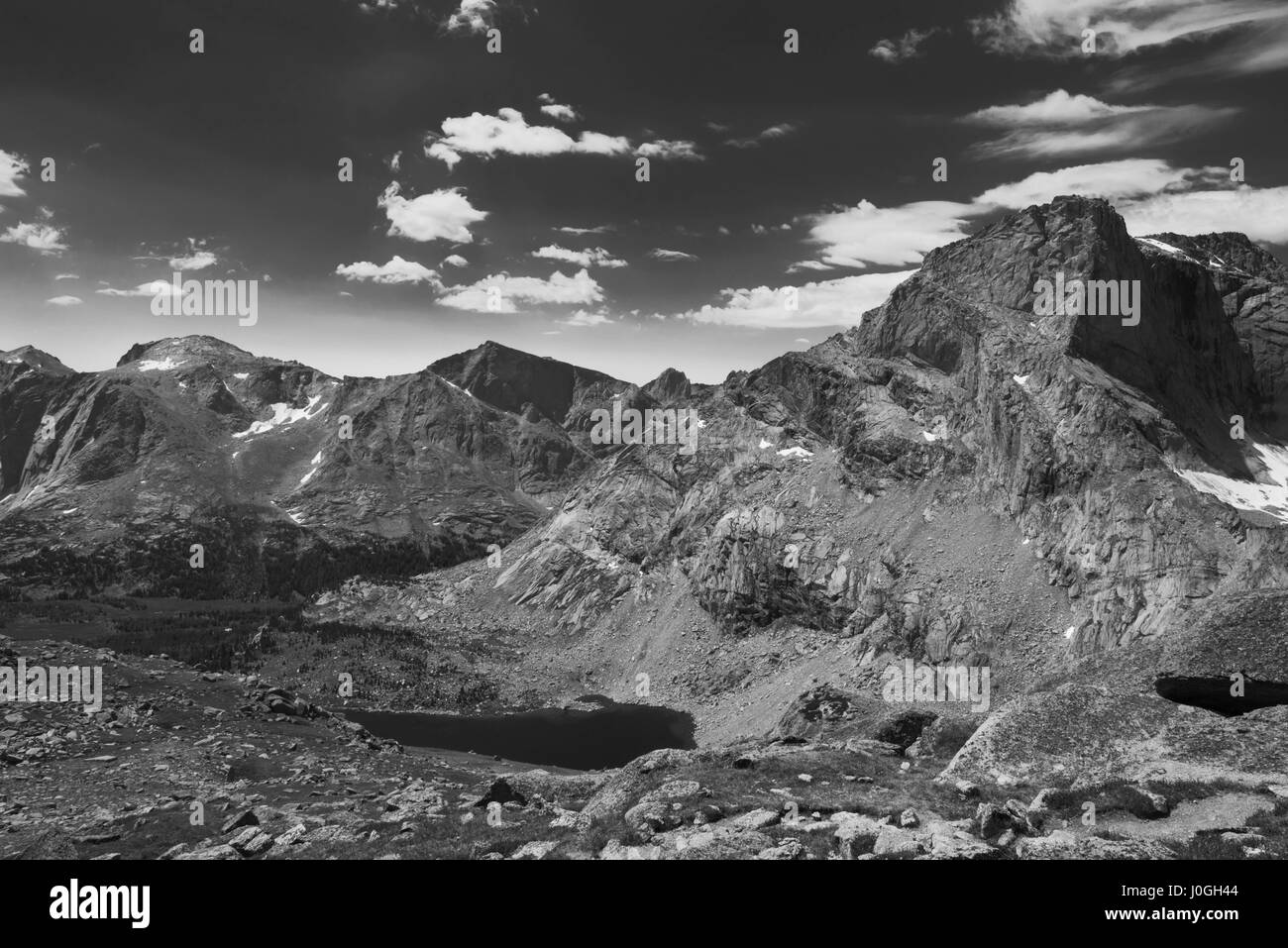 Conifer forest river Black and White Stock Photos & Images - Alamy