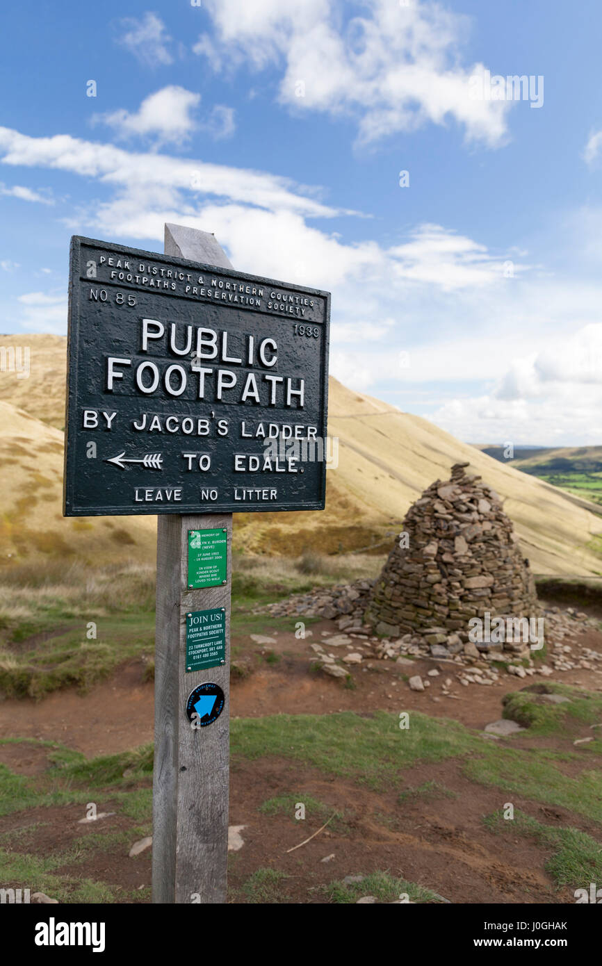 Jacobs ladder peak district footpath hi-res stock photography and ...