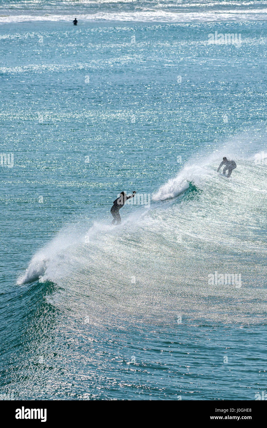 Surfer Surfers UK Silhouette Sea Surfing Wave Surf Water Silhouetted ...