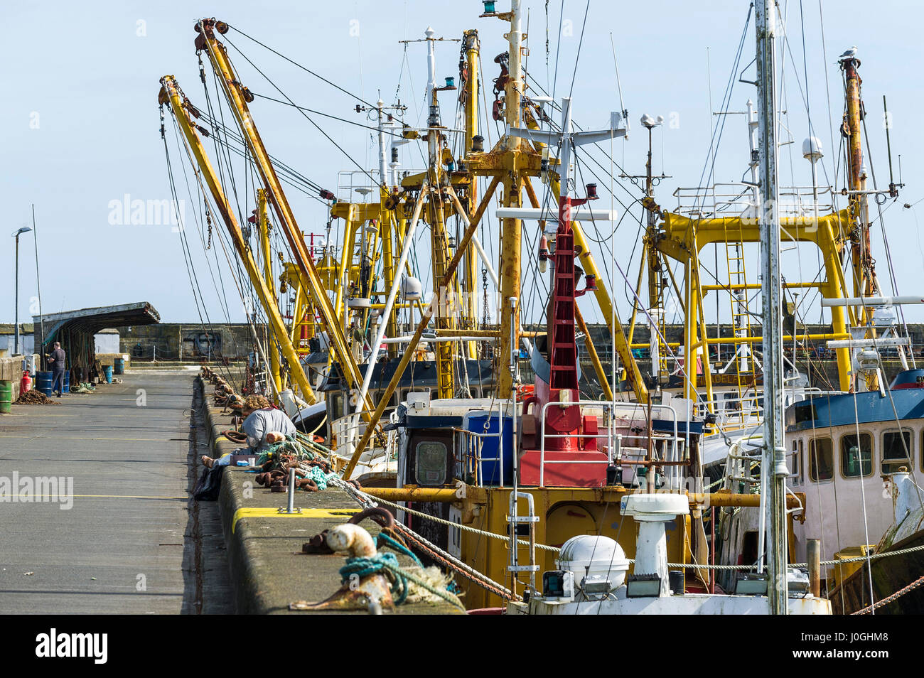 Beam trawler rigging hi-res stock photography and images - Alamy